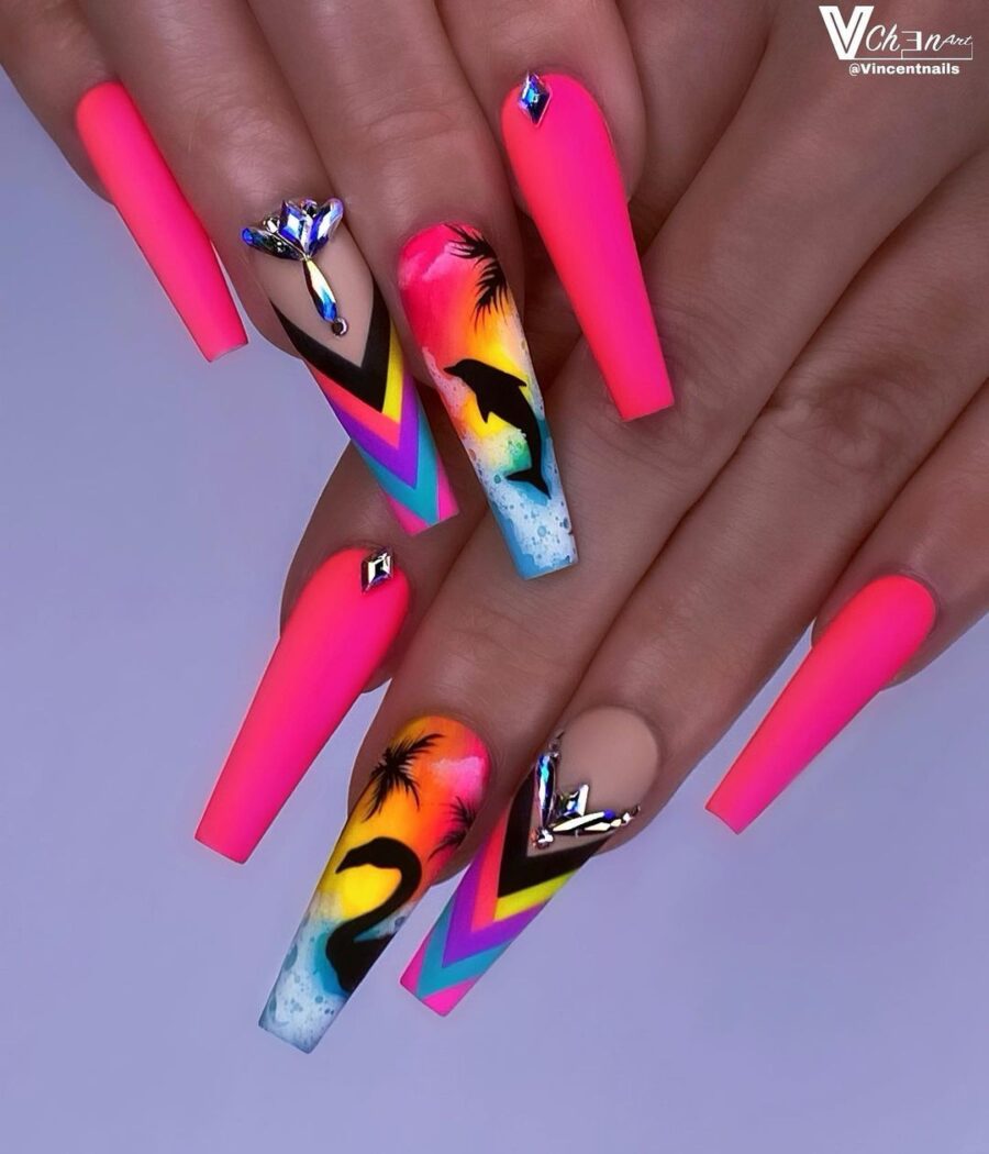 Vacation Ready: 22 Tropical Nail Designs To Recreate Now!