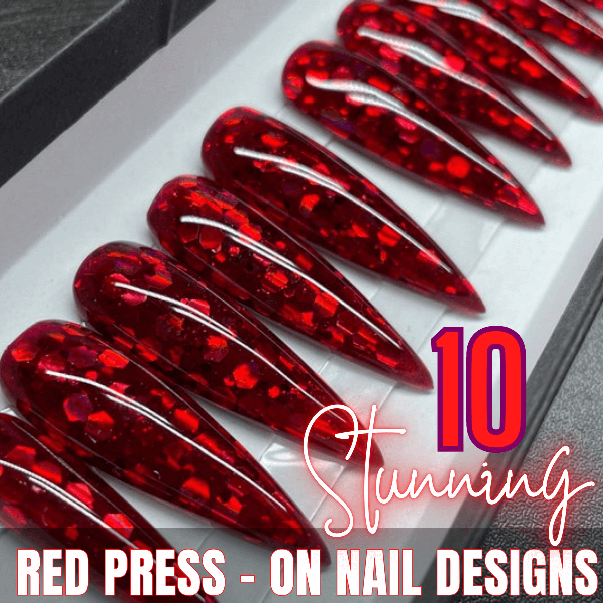 10 Red Press On Nail Designs You Need To Try ASAP!
